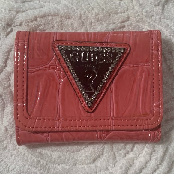 Guess | Accessories | Pink Guess Trifold Wallet | Poshmark
